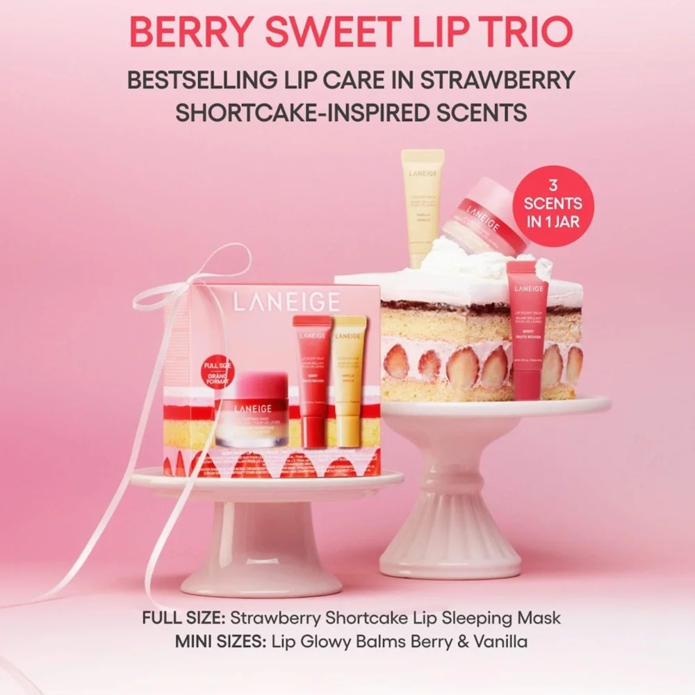 LANEIGE | Makeup | Laneige Berry Sweet Lip Treatment Minis Trio Set ...